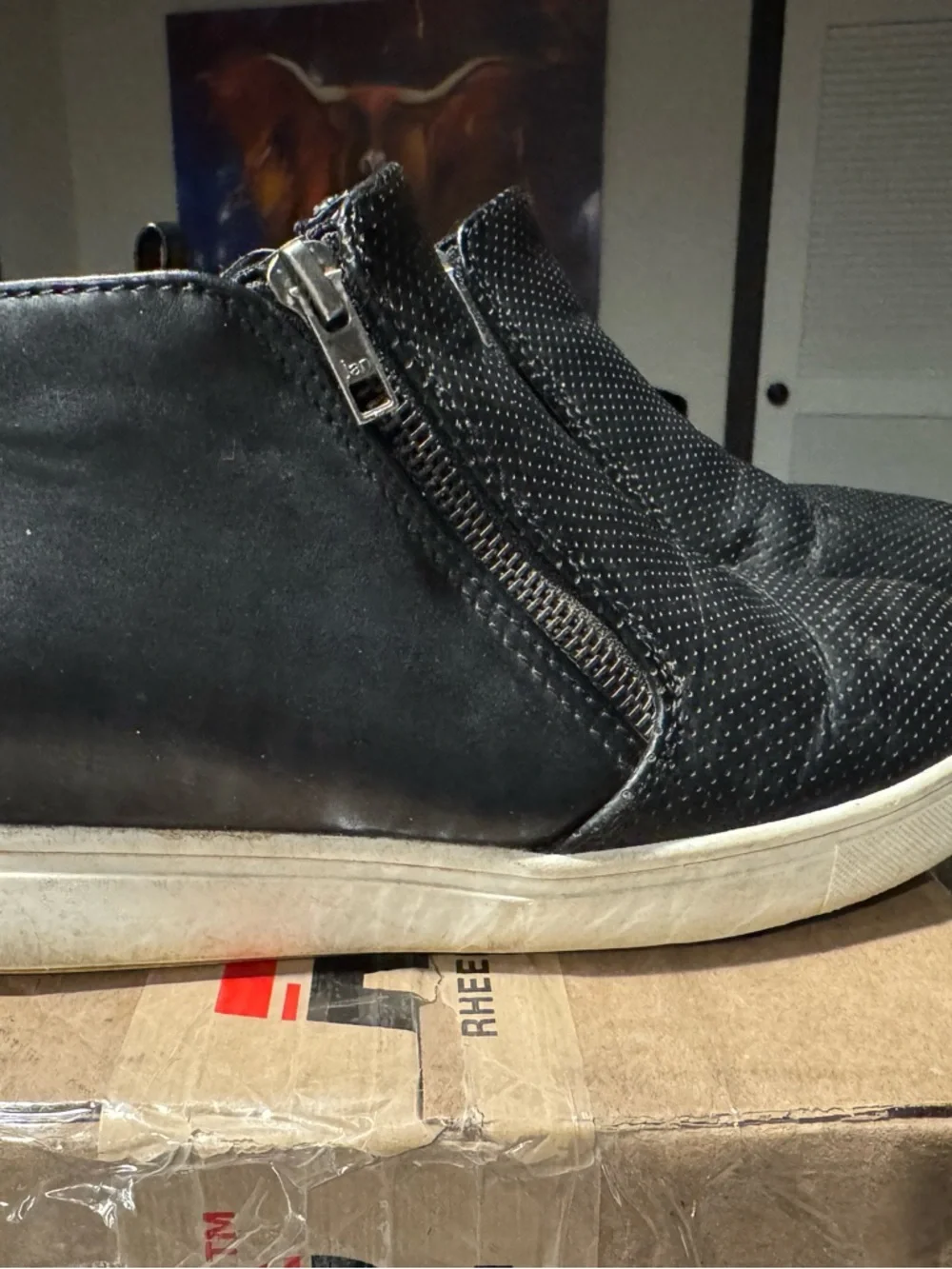 Time and Tru | Shoes | Used Time And Tru Womens Black Perforated Slipon ...